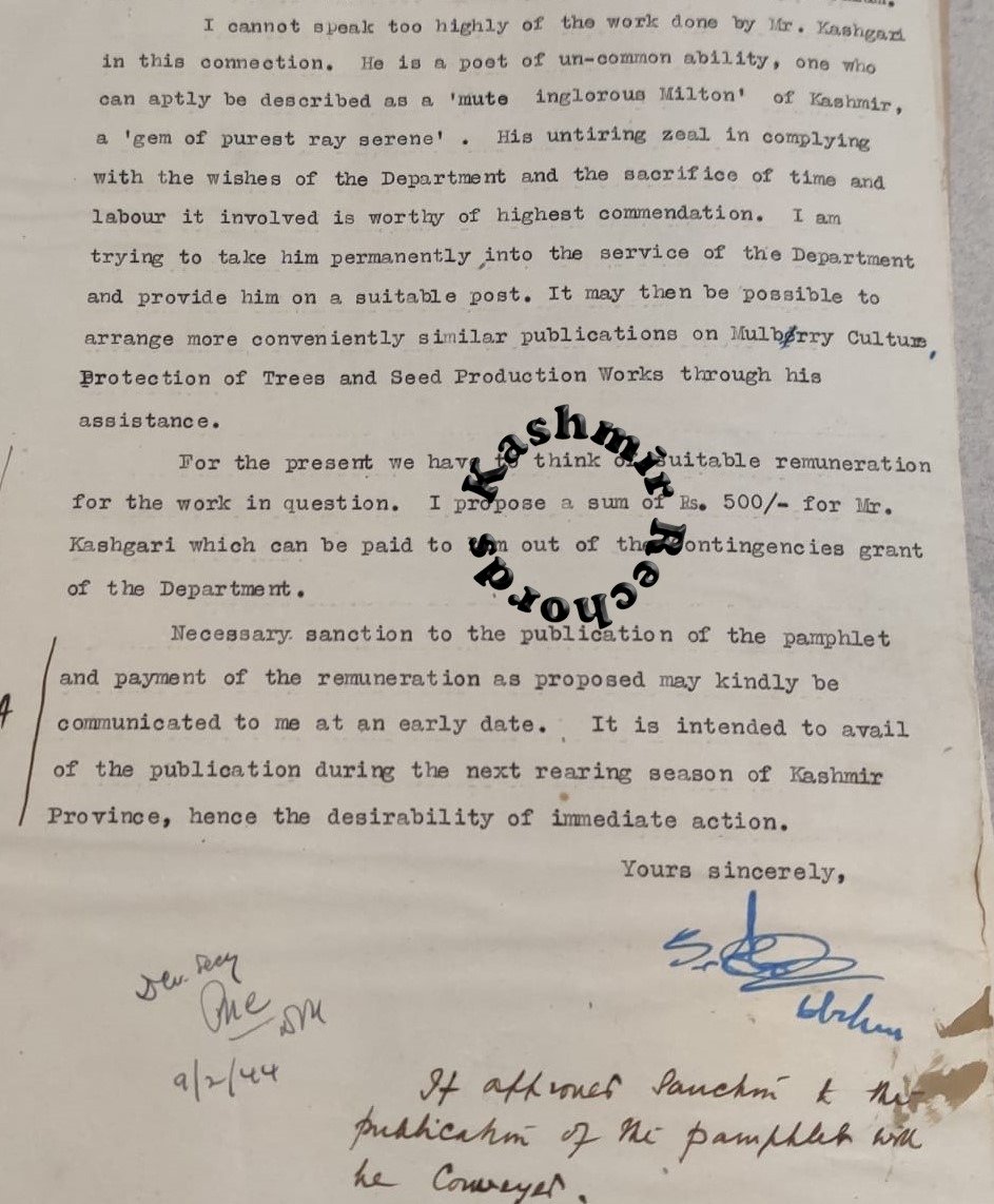 Kashgari: The `Mute Inglorious Milton’ of Kashmir - Kashmir Rechords